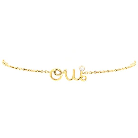 Dior | Jewelry | Christian Dior Oui Bracelet 8k Yellow Gold With ...